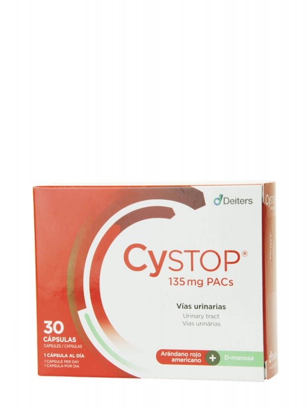 Deiters cystop 135 mgs pacs 30 cápsulas. Comprar a precio en oferta